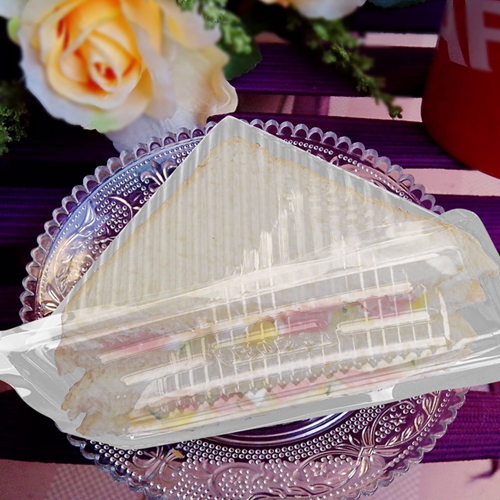 NIYANGLE Tight Seal Sandwich Containers Transparent Plastic 70Pcs 5.9X3 ...