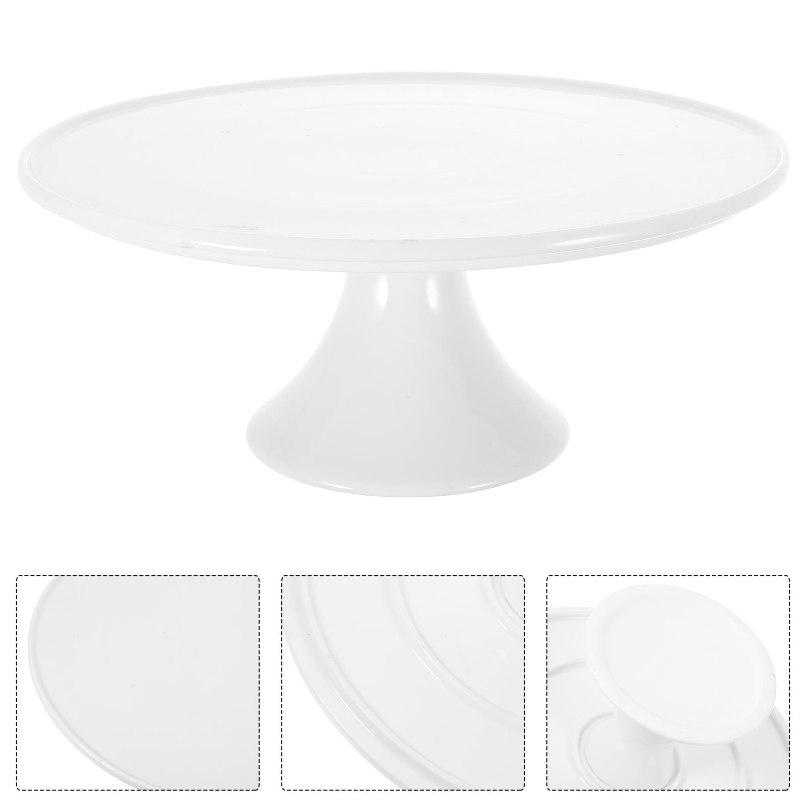 White Ceramic Cake Tray for Cake Storage and Display Perfect for ...