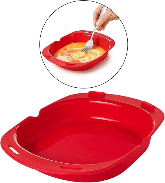 Omelette Maker, Non Stick Foldable Microwave Egg Roll Baking Pan Omelet ...