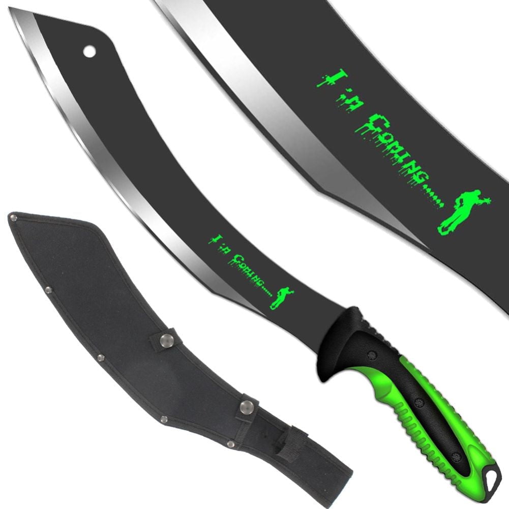 Omen Im Coming Anodized Full Tang Parang Machete - Walmart.com