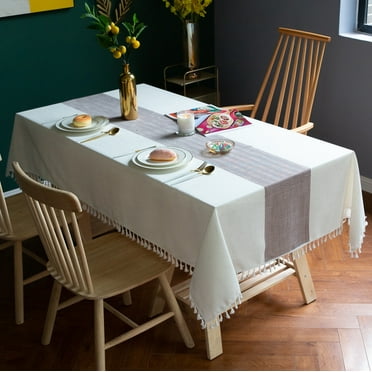 High Quality Tablecloths for Rectangle Tables, Cotton Linen TableCloth ...