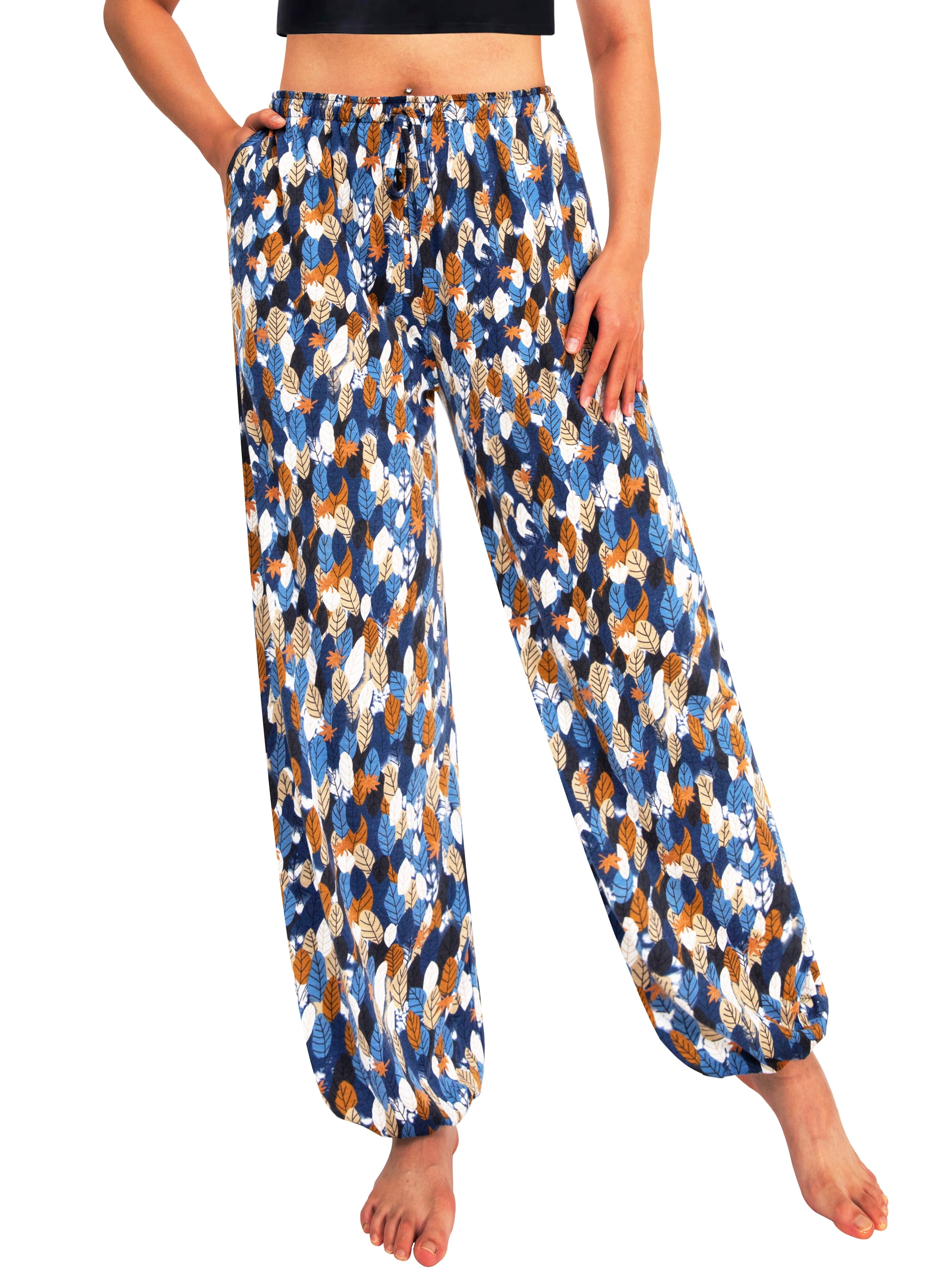 OmicGot Women's Casual Boho Palazzo Lounge Pants Yoga Pants m-2xl ...