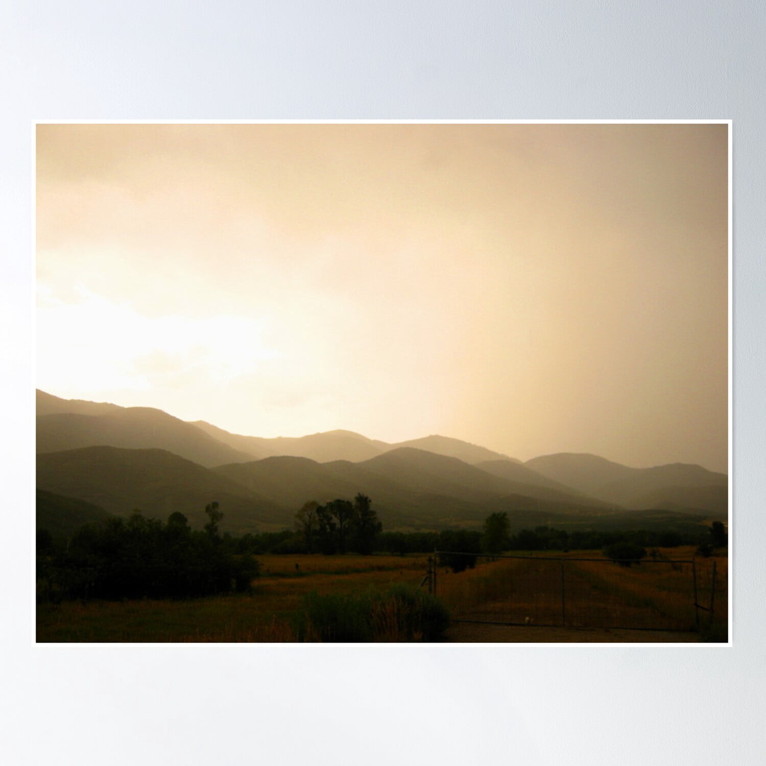 Ominous Day, Utah Poster Wall Art, Modern Wall Decor, 12x18 UNFRAMED ...