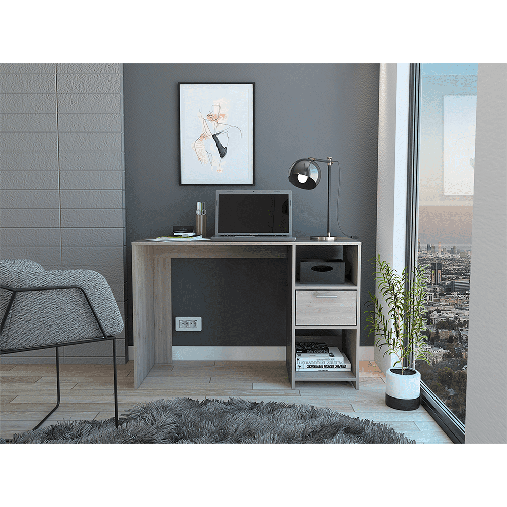 Omma Computer Desk, One Drawer, Two Shelves - Walmart.com