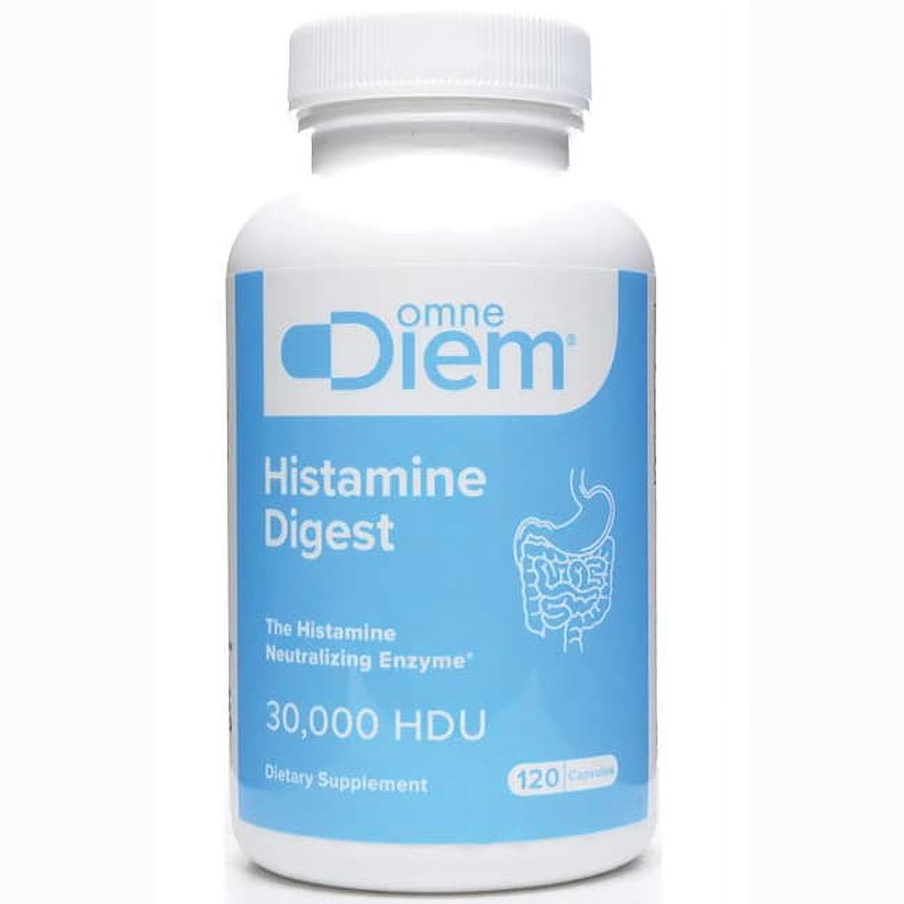 Omne Diem DAOgest Histamine Digest, Natural Diamine Oxidase, 120 Gluten ...
