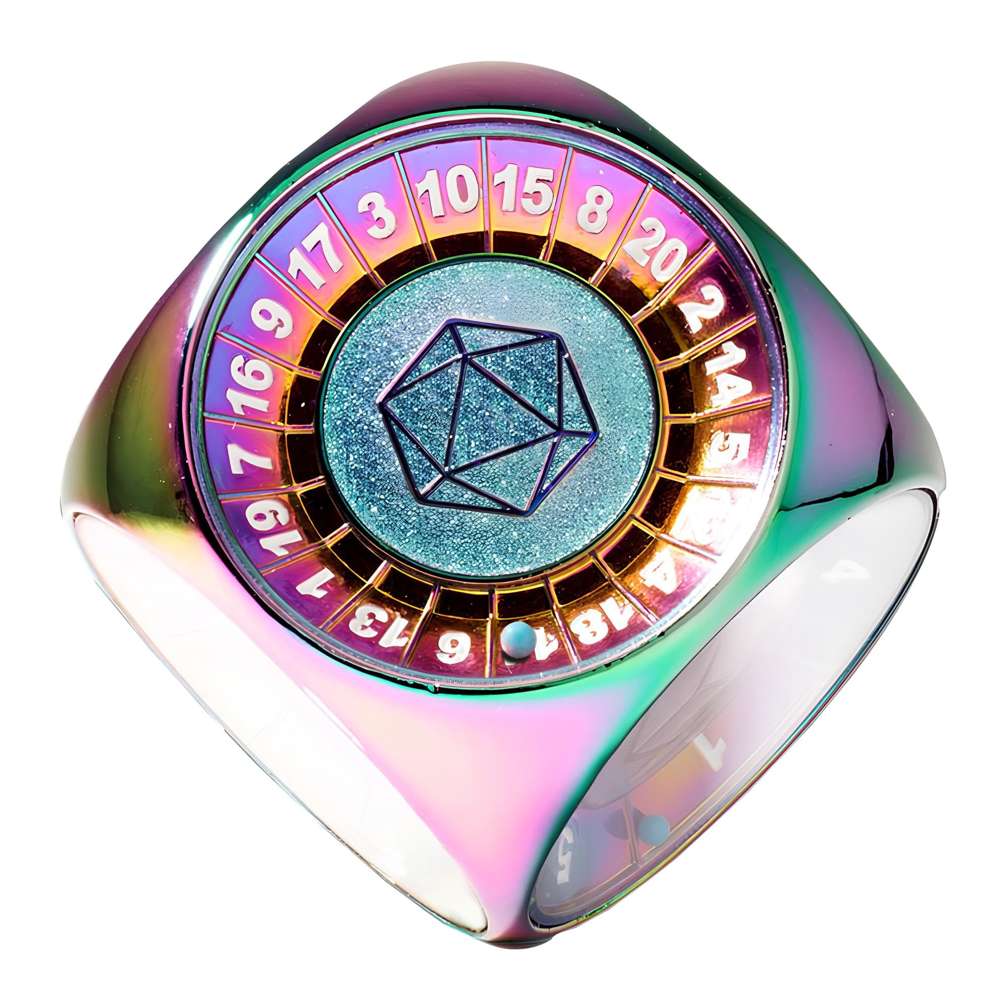 Omni Dice Cube from Unique Dice 15 in 1 Design Polyhedral Big Metal D6 ...