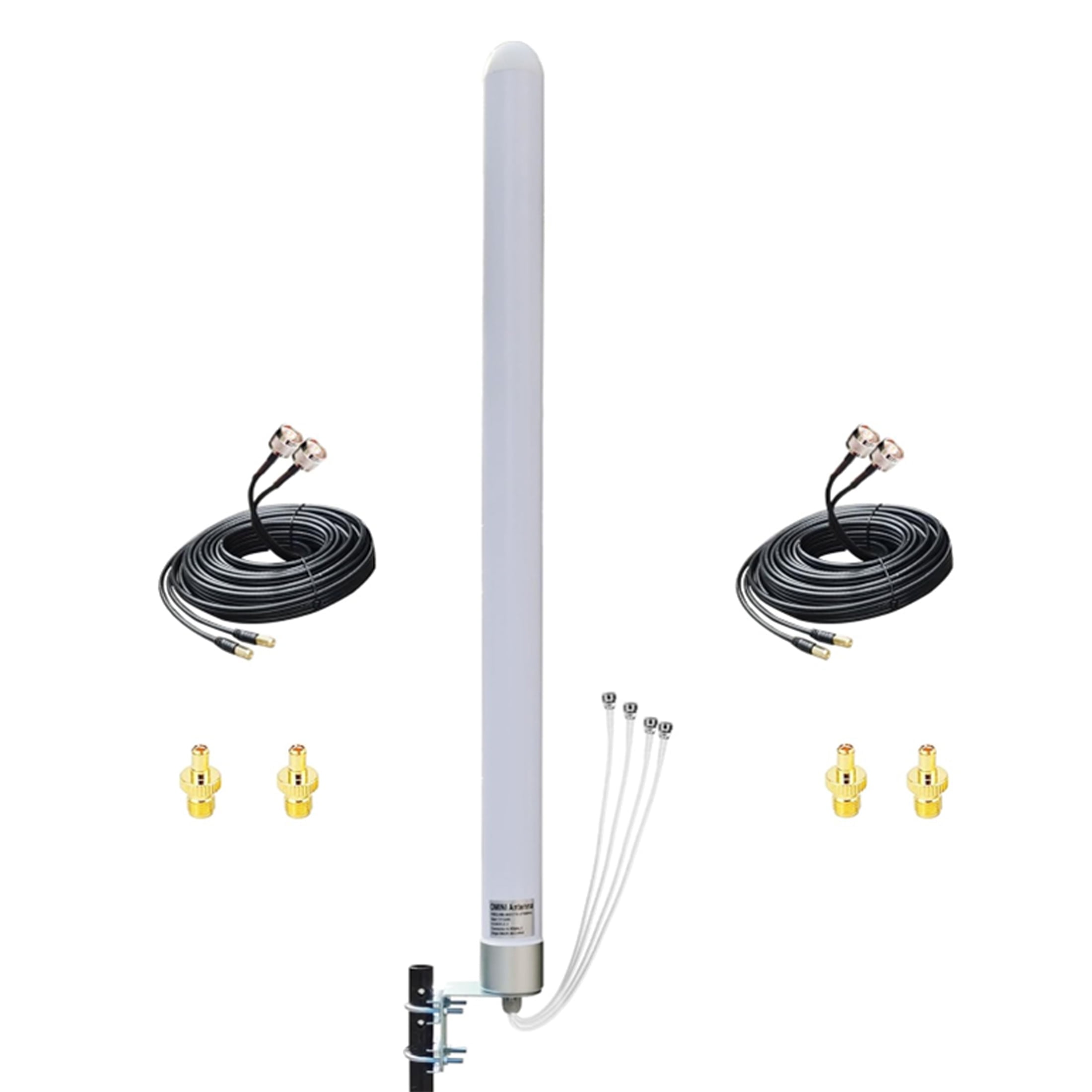 Omni Directional MIMO 4x4 Antenna 5G WiFi Outdoor 4G LTE Antennas for T-Mobile N71 Cellular ...