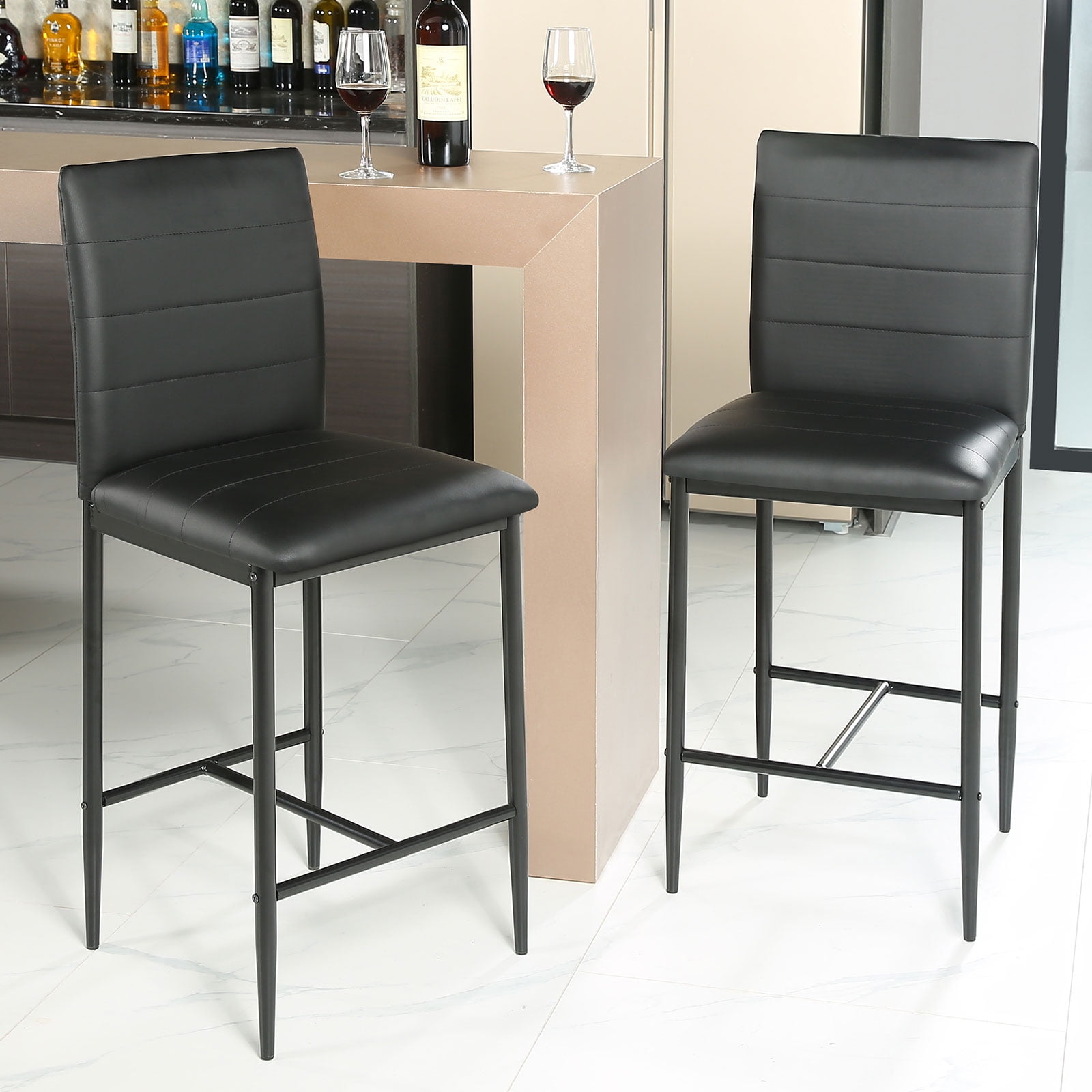 Omni House Counter Height Bar Stools Set Of 2 Modern Counter Stools