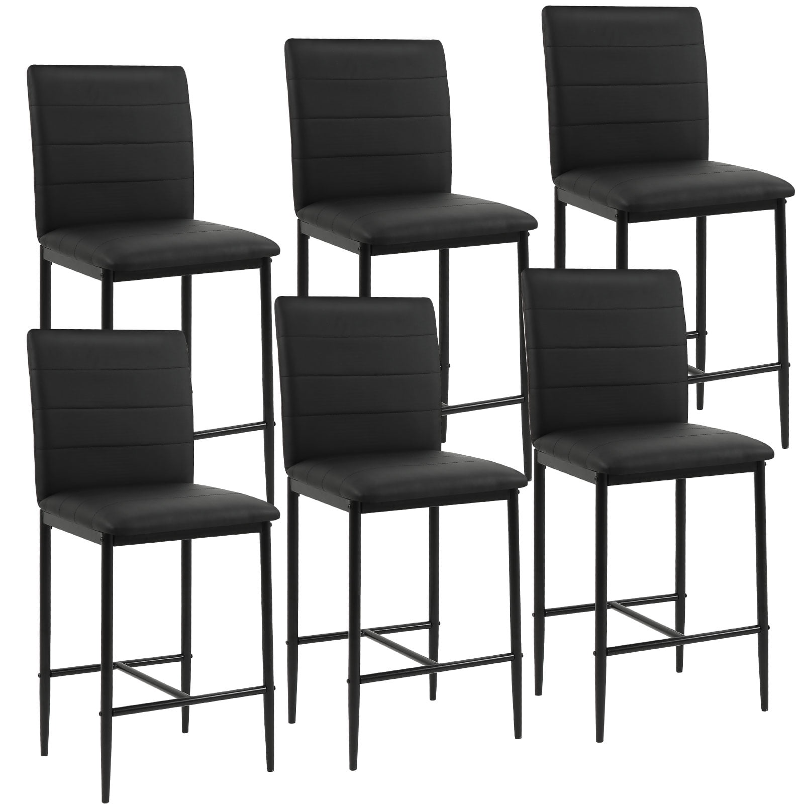 Omni House Counter Height Bar Stools Set Of 6 Modern Counter Stools