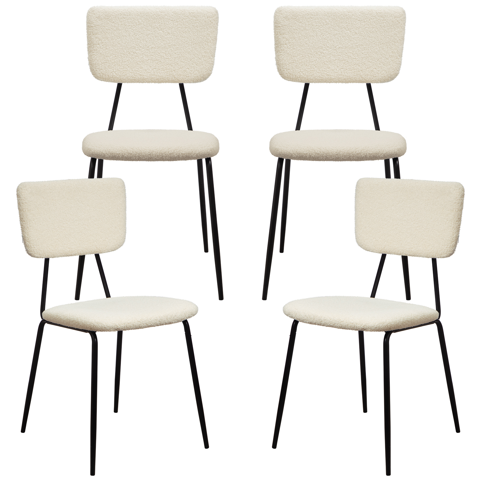 Drexel Boucle Fabric Cream Dining Chairs (Set of 2) - Walmart.com