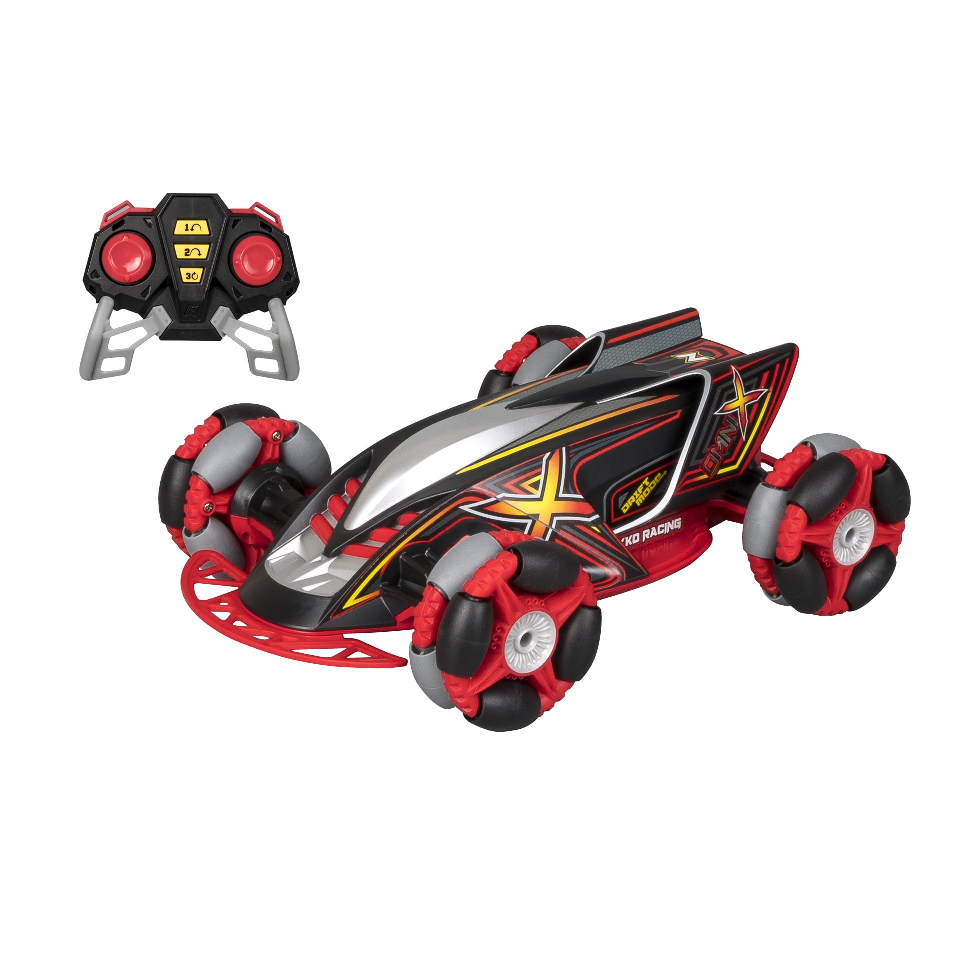 Omni X - Black & Red - Multi Directional Radio Control Car RC Drift Car ...