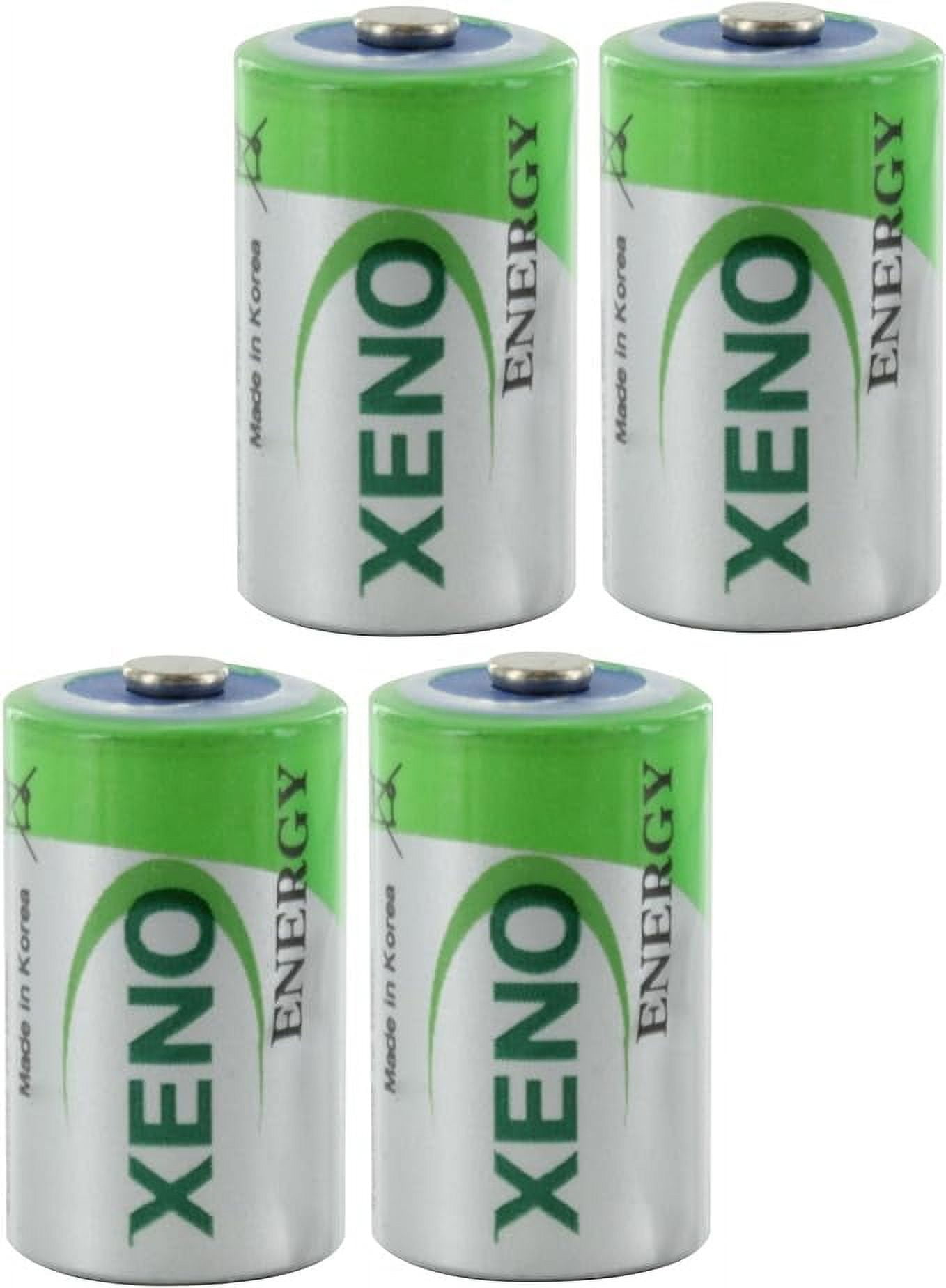 OmniCel ER14250 3.6V 1/2AA Lithium Standard Battery Button Top, 4 pack ...