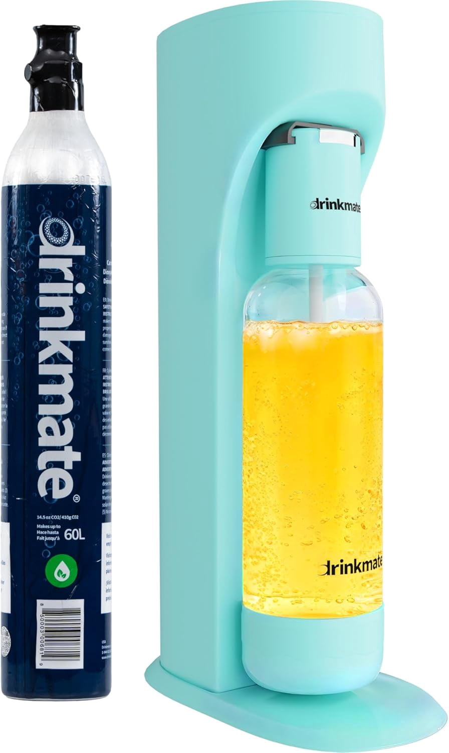 OmniFizz Sparkling Beverage Maker CO2 Bundle - Sparkling Water/Soda ...