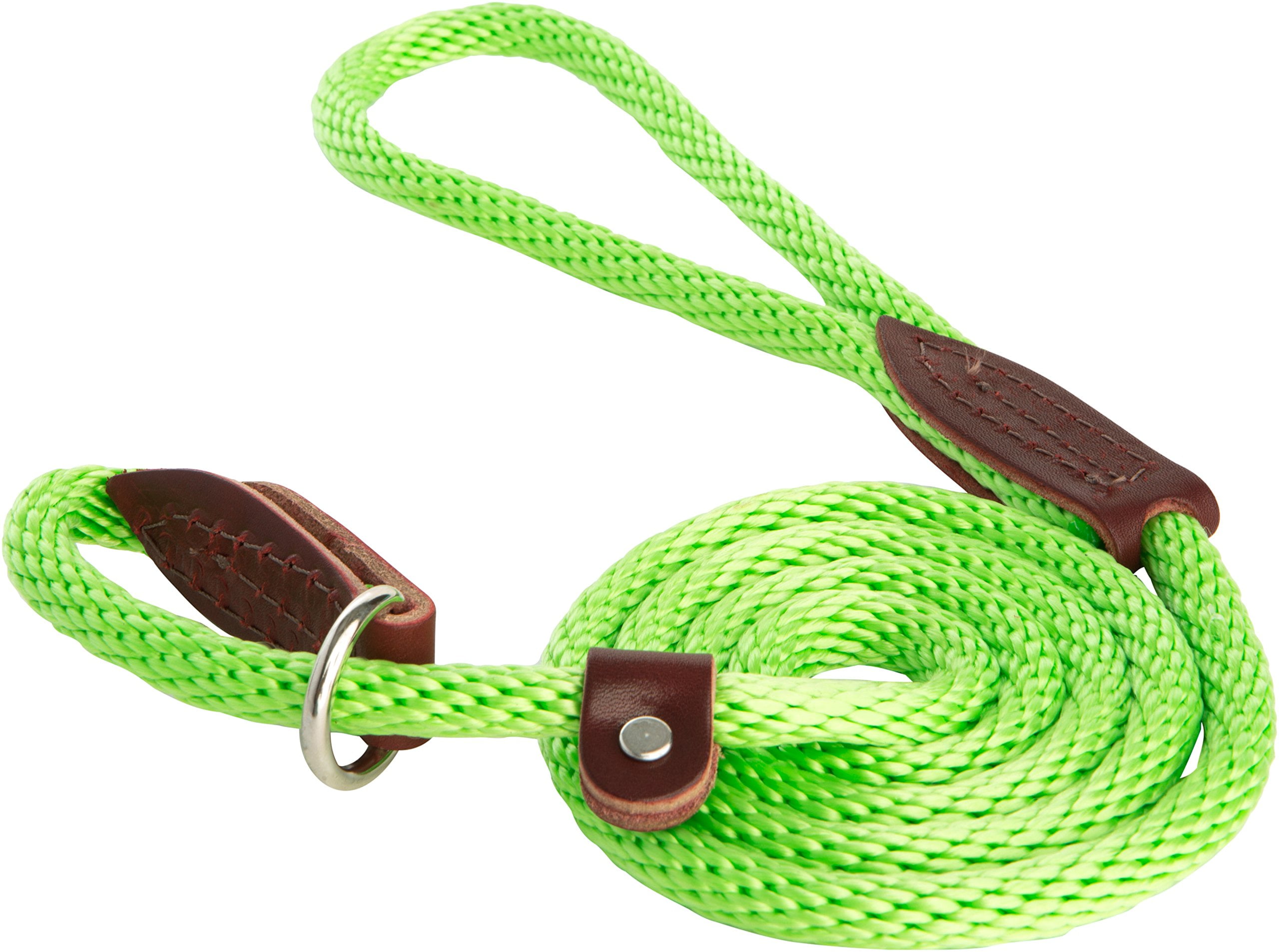 OmniPet British Rope Slip Lead for Dogs, 4', Lime Green - Walmart.com