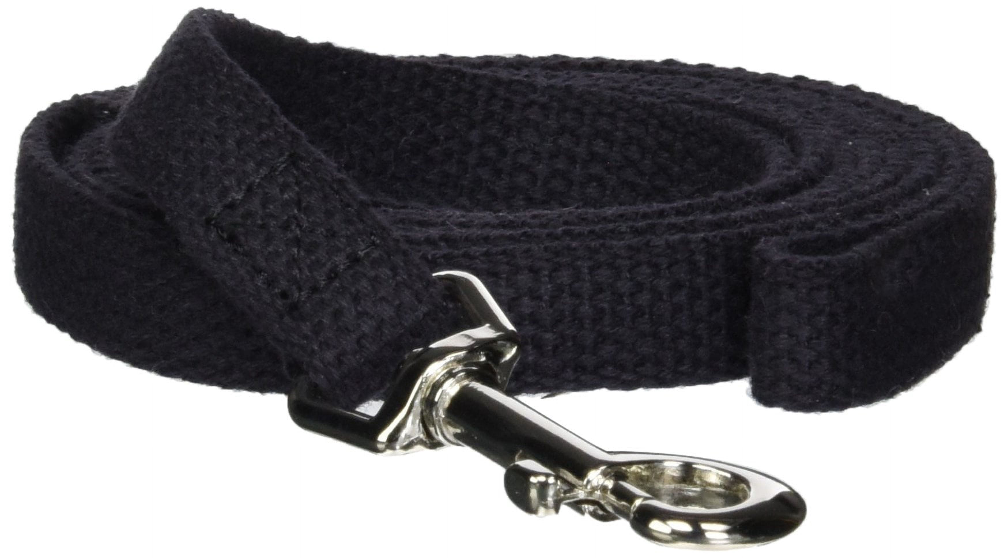 OmniPet Cotton Dog Training Lead for Dogs, 6', Black - Walmart.com