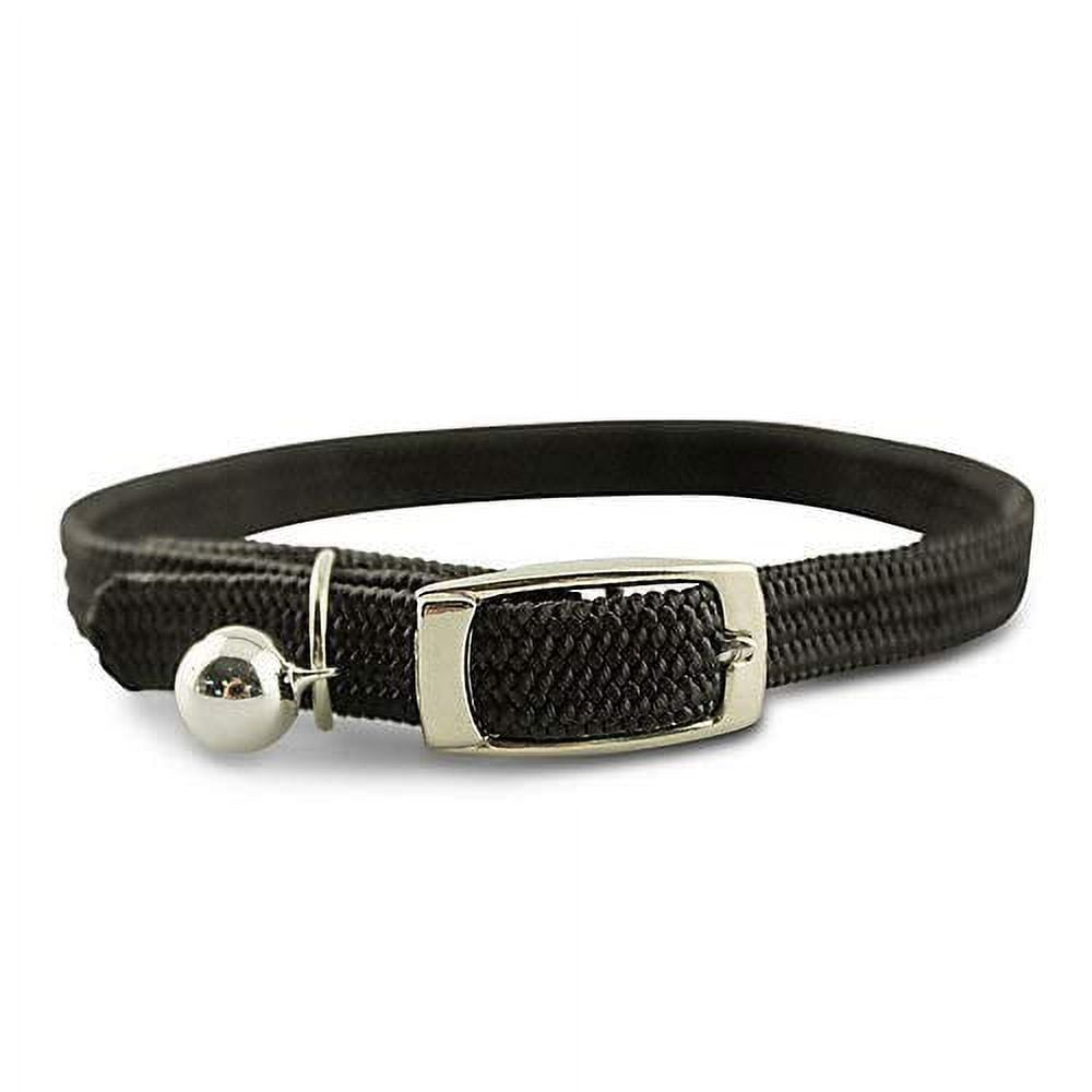 OmniPet Kool Kat Elastic Cat Safety Collar with Bell, Black, 12 ...