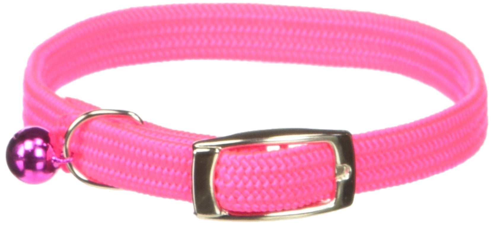 OmniPet Kool Kat Elastic Cat Safety Collar with Bell, 12", Neon Pink ...