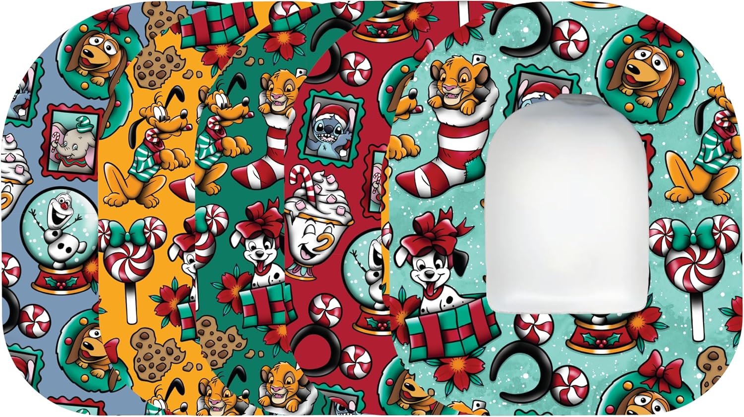 OmniPod Adhesive Patch 5-Pack Waterproof Adhesive Patch for Omnipod No-Lift CGM Tape Christmas ...