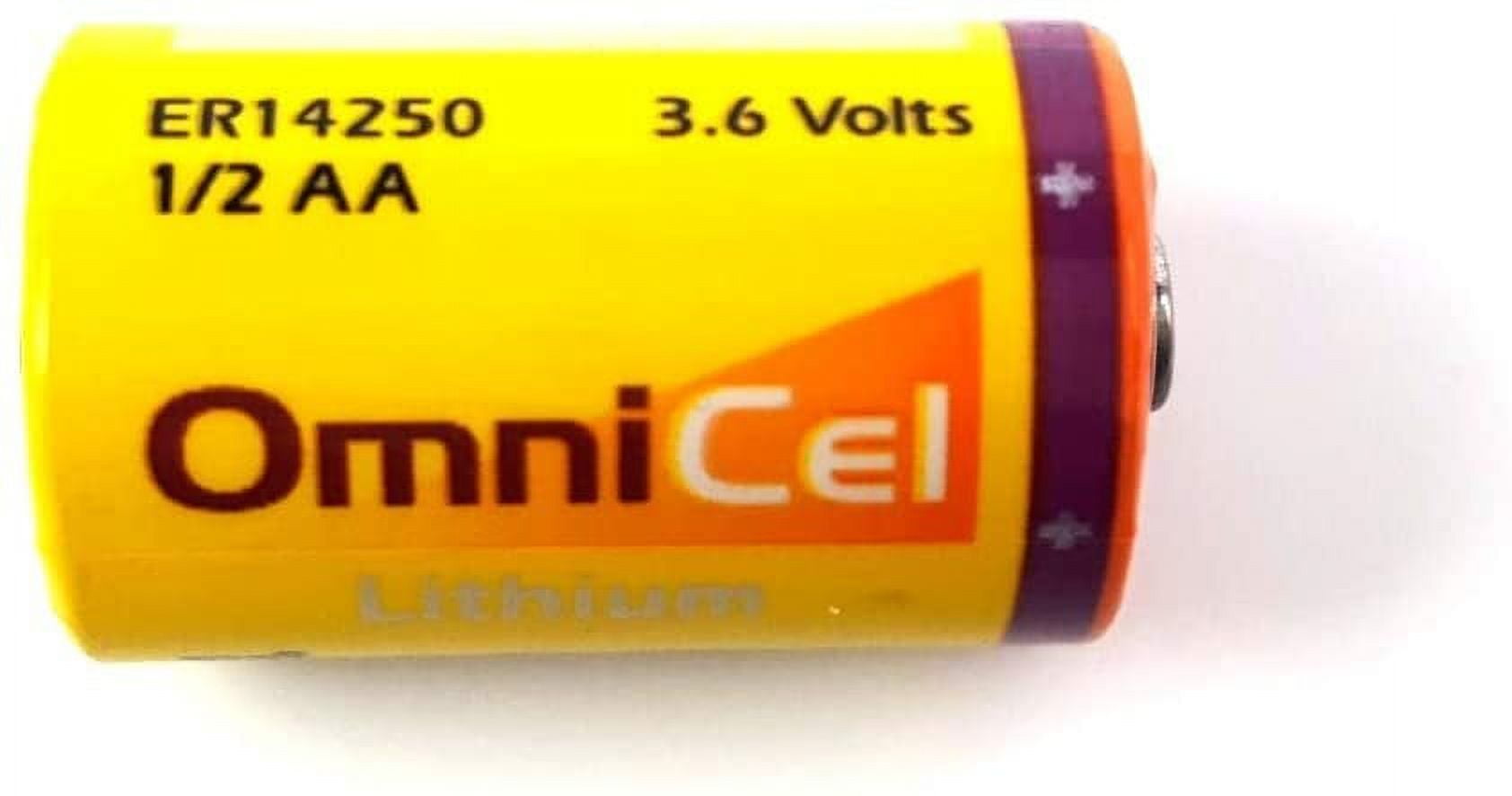Omnicel ER14250 (LS14250) 1/2 AA 3.6 Volt Primary Lithium Battery (1200 ...