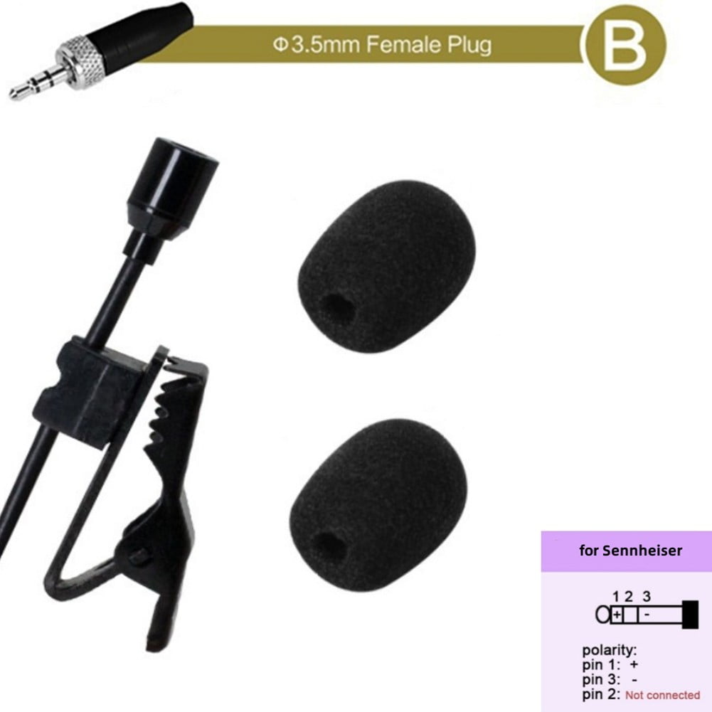 Omnidirectional Lavalier Lapel Clip Mic 3.5mm 3Pin 4-Pin XLR For ...