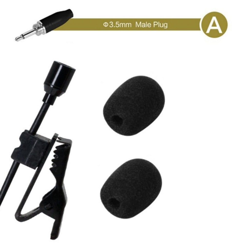 Omnidirectional Lavalier Lapel Microphone for Wireless Systems, 3.5mm ...