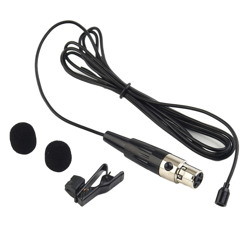 Omnidirectional Lavalier Microphone Lapel Clip Mic 4-Pin Mini XLR For ...