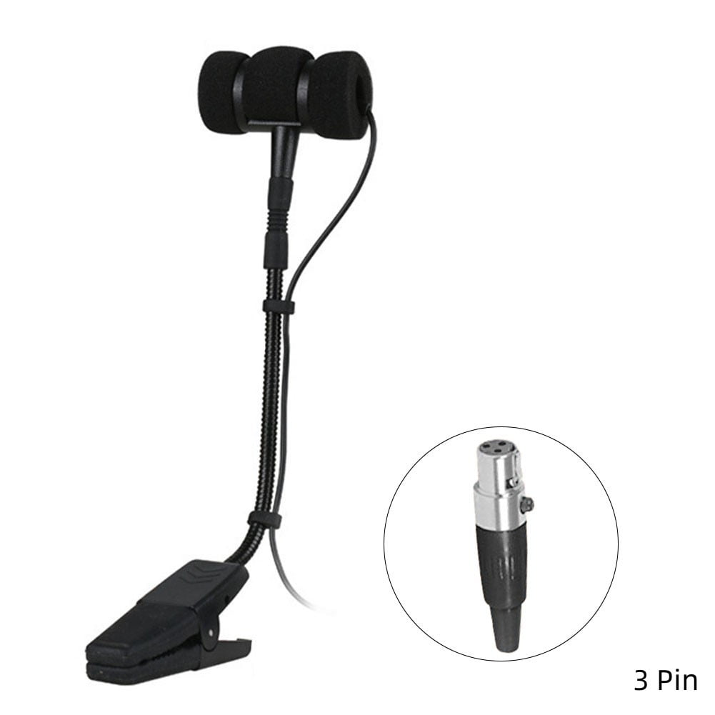 Omnidirectional Wired Microphone for Saxophone, Violin, and Guitar with ...
