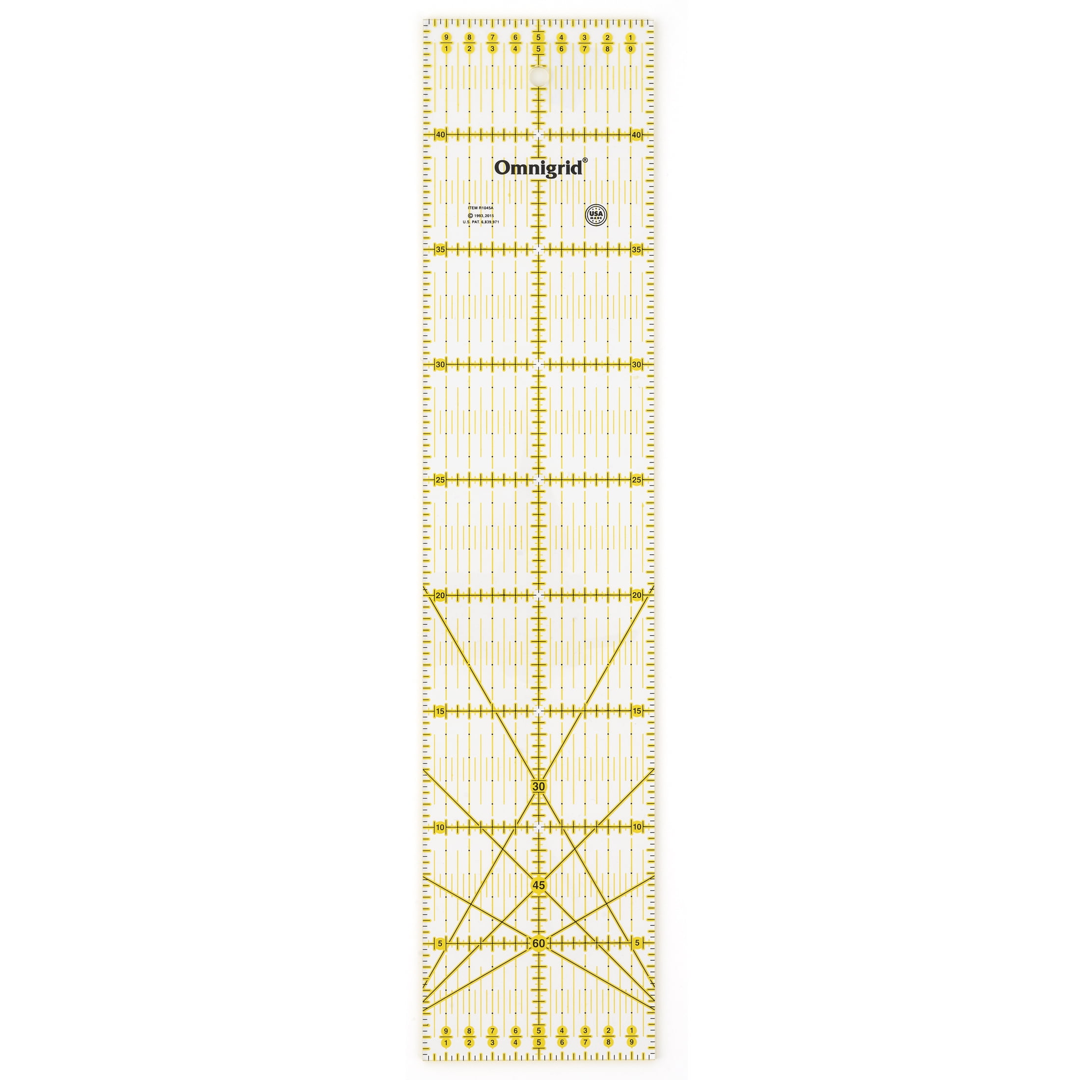 Omnigrid 10cm x 45cm Metric Ruler, Rectangle Quilter's Ruler - Walmart.com