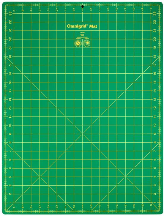 Omnigrid 18" x 24" Cutting Mat with Grid, Non-Slip Rectangular Mat for ...