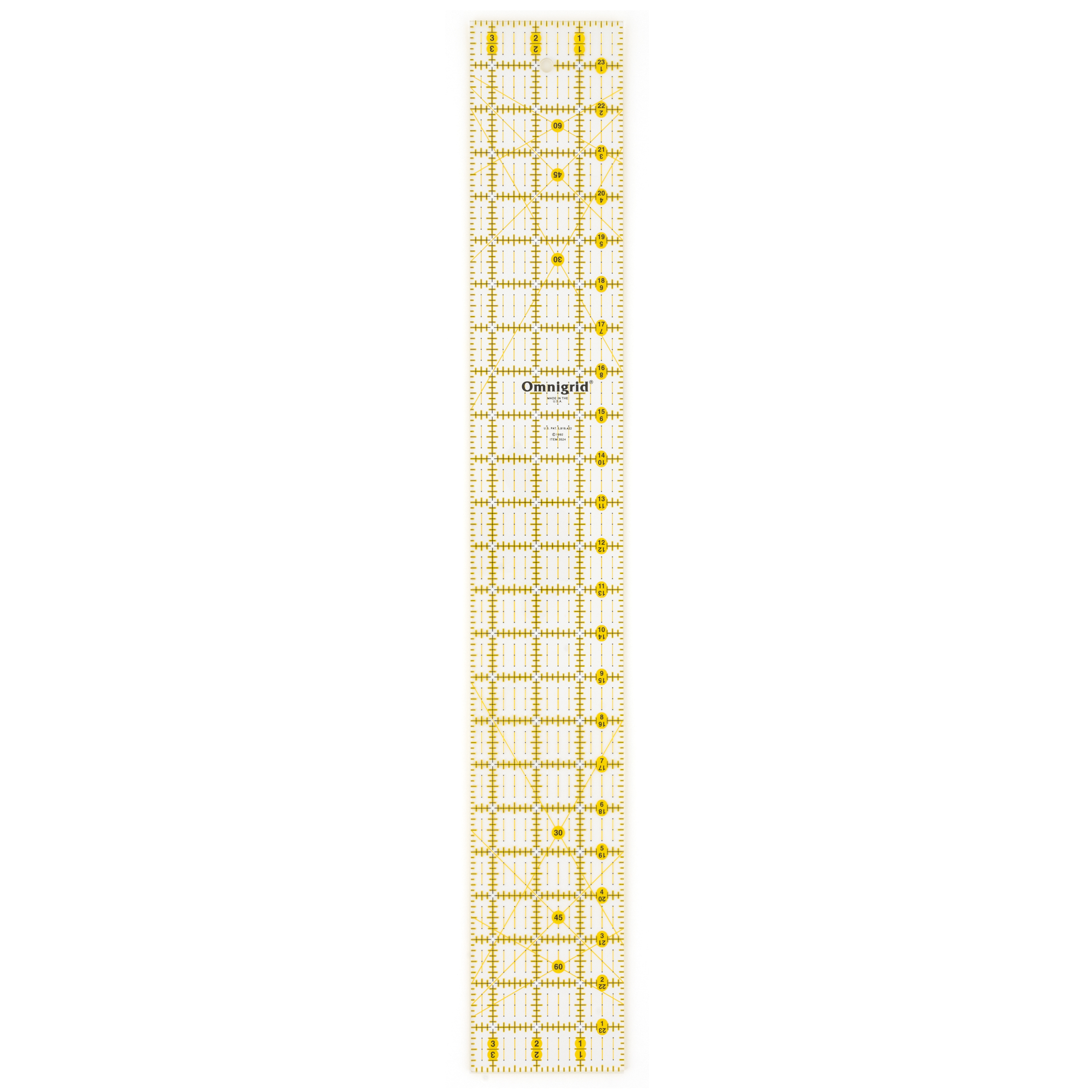 OmniEdge 3" x 18" Ruler, Rectangle Quilter's Ruler by Omnigrid ...