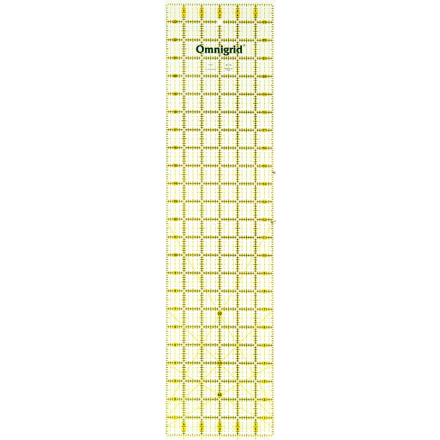 Omnigrid 6" x 24" Ruler, Rectangle Quilter's Ruler - Walmart.com