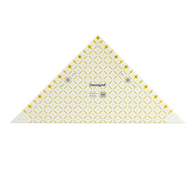 Omnigrid 8" Right Triangle Ruler, Half-Square Triangle Quilter's Ruler ...
