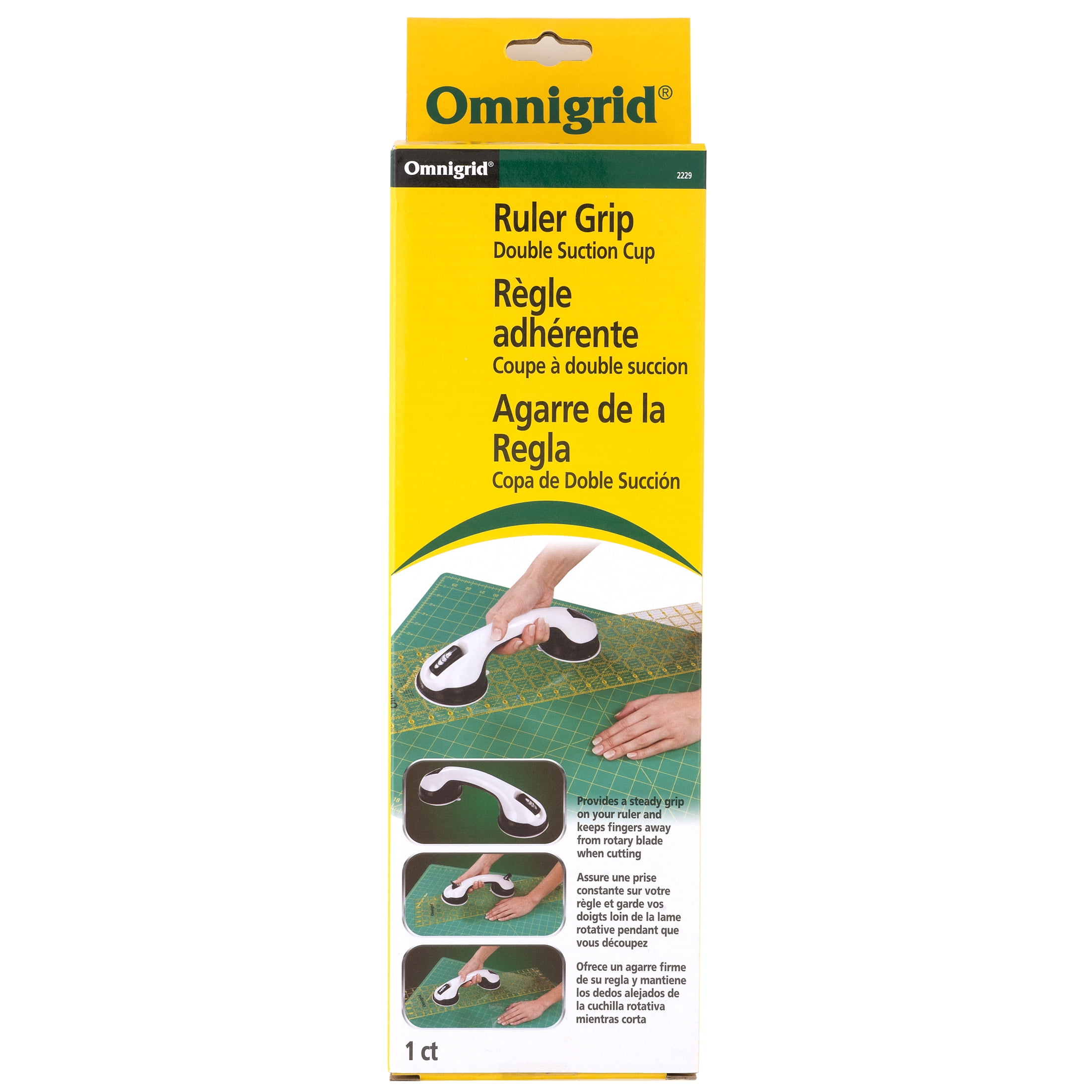 Omnigrid Ruler Grip Double Suction Cup - Walmart.com