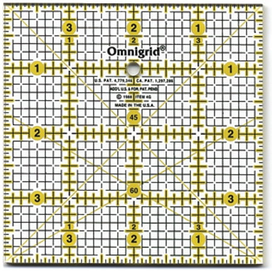 Omnigrid Ruler with Grid 4x4" - Walmart.com
