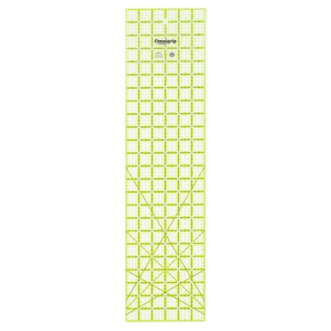Omnigrid Neon Omnigrip 6" x 12" Quilting Ruler, Non-Slip Acrylic, for ...