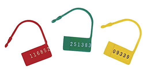 Omnimed Safety Control Seals with Numbers Red 100 Per Pack - Walmart.com
