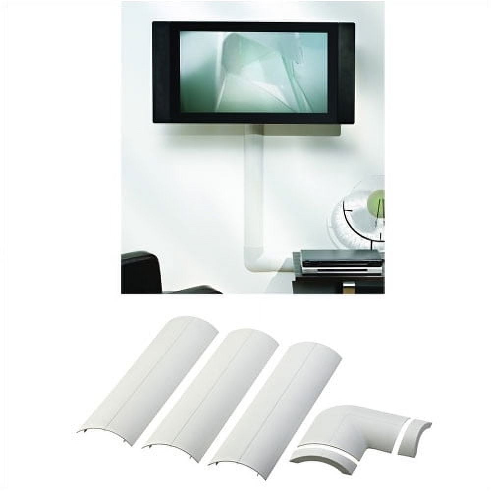 Omnimount Full Size CMK Wall-Mounted Cable Management System, White ...