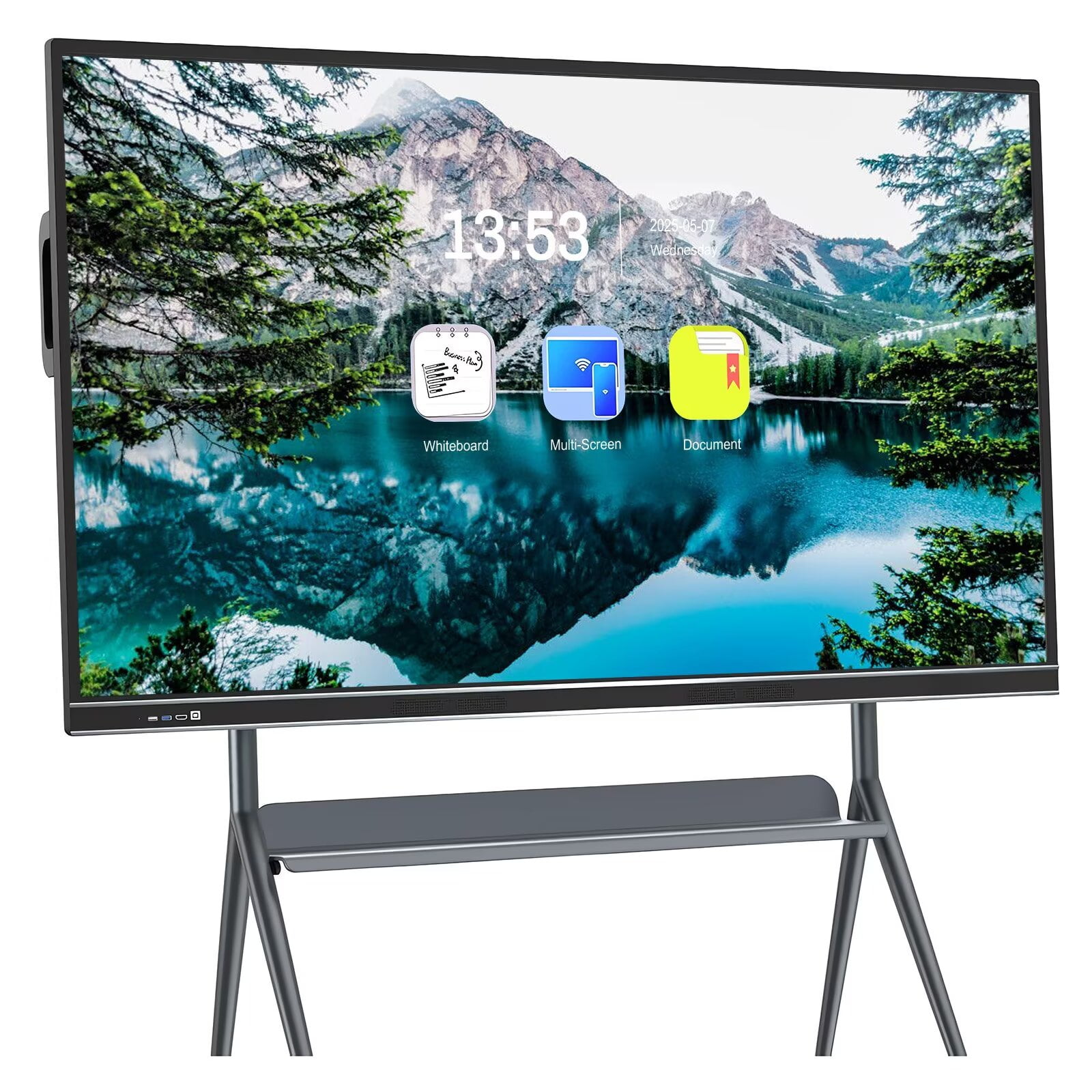 OmninexHub 4K Smart Board 86 Inch All-in-One Touch Screen, Interactive Whiteboard with Dual ...