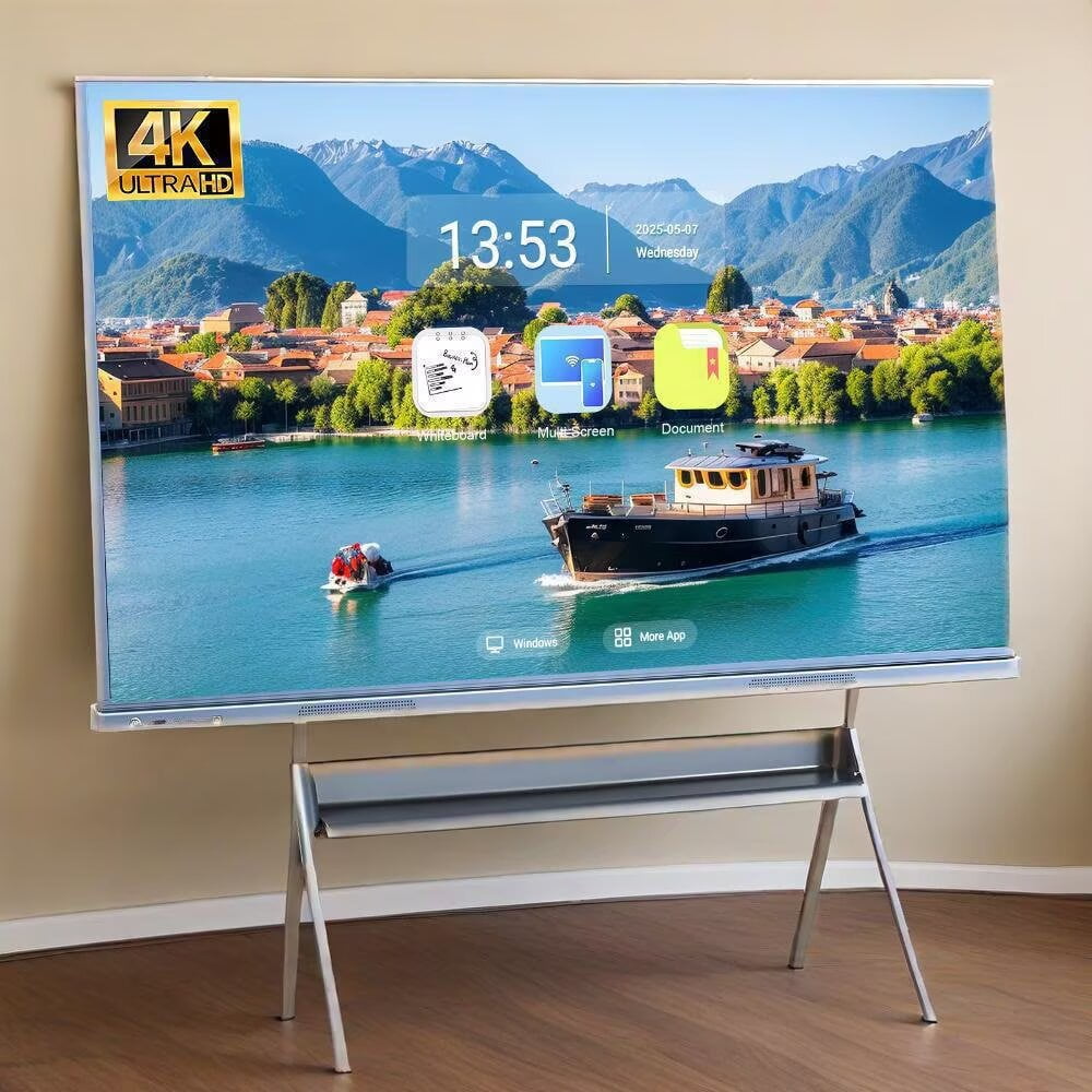 OmninexHub 55 Inch All-In-One Smart Board, Electronic Calendar Touch Interactive Whiteboard , 4K ...