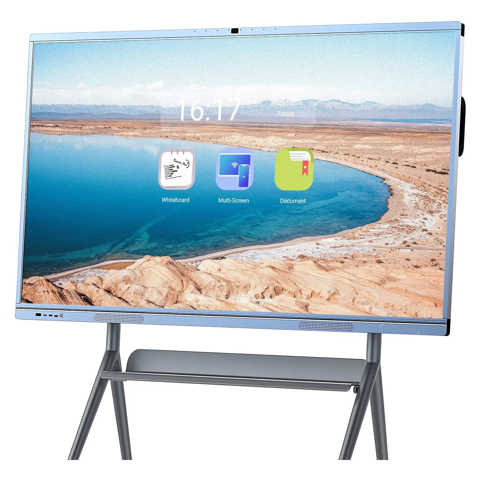 OmninexHub 65 inch Smart Board Screen Mirroring Reverse Control IR Touch Rotatable 4K Monitor ...