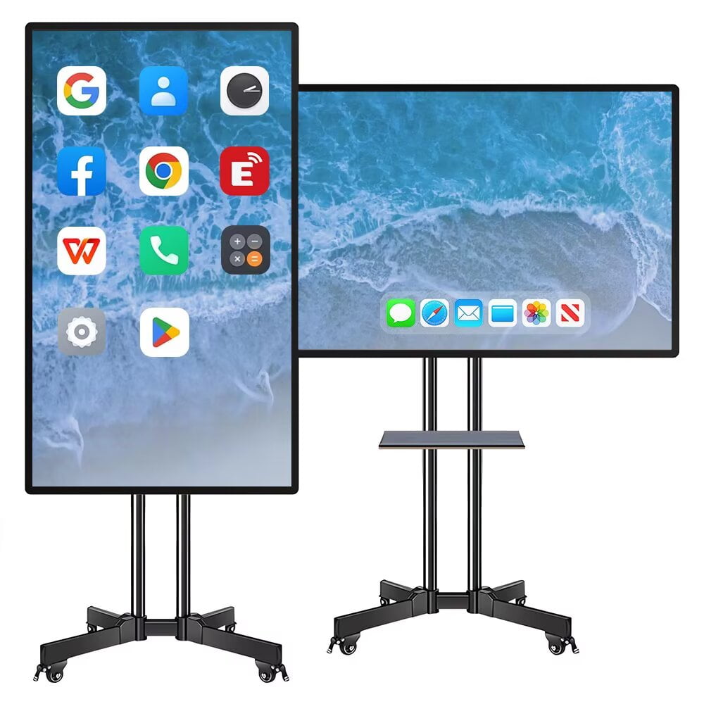 OmninexHub All-in-One 49" Smart Board, Touch Screen Digital Electronic Calendar Smartboard 4K ...