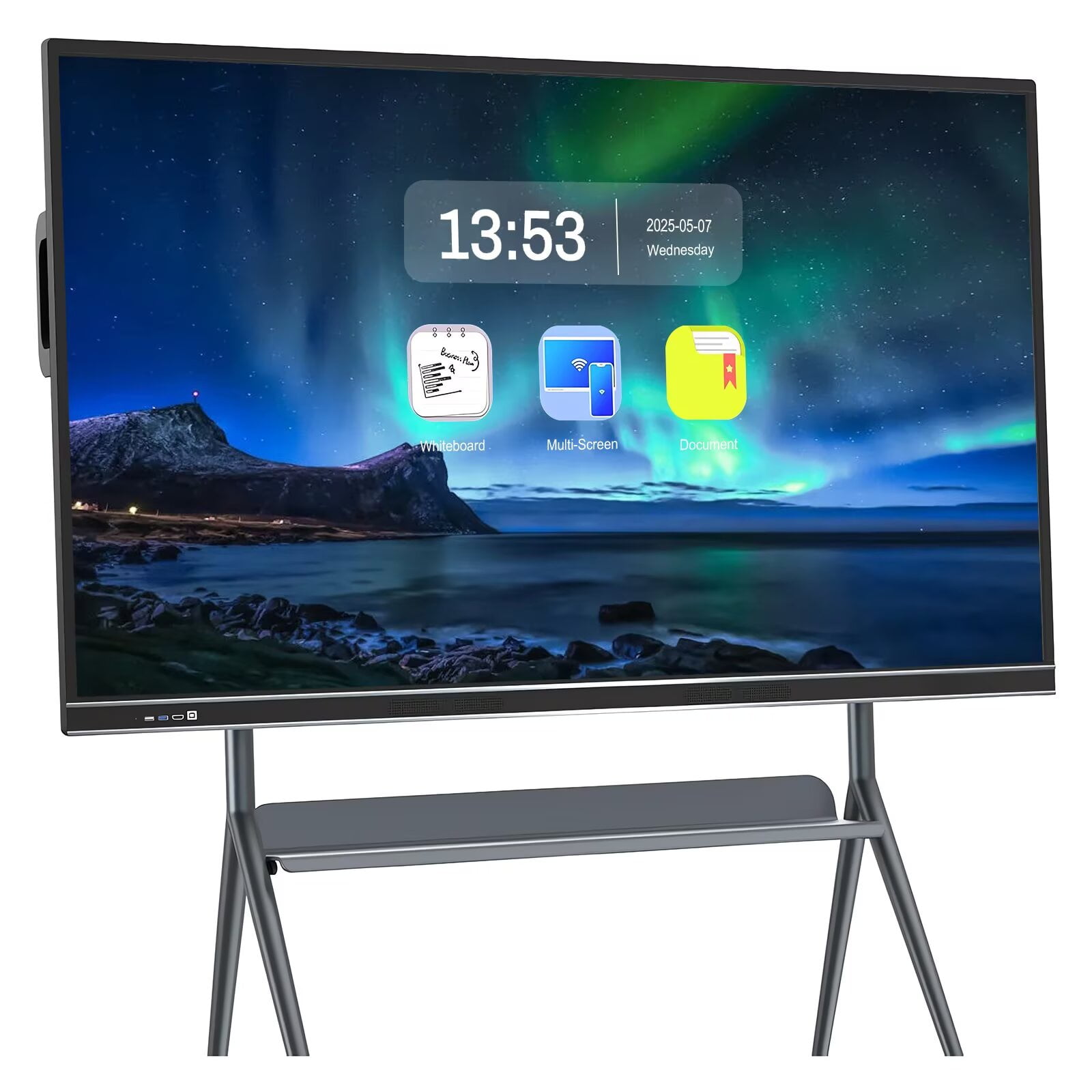 OmninexHub Interactive Smart Board 86", 4K Touch Screen Digital Electronic Calendar All-In-One ...