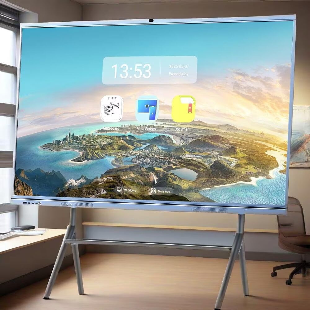 OmninexHub Interactive Whiteboard, 65 Inch Smart Board, Electronic Whiteboard, Screen Mirroring ...