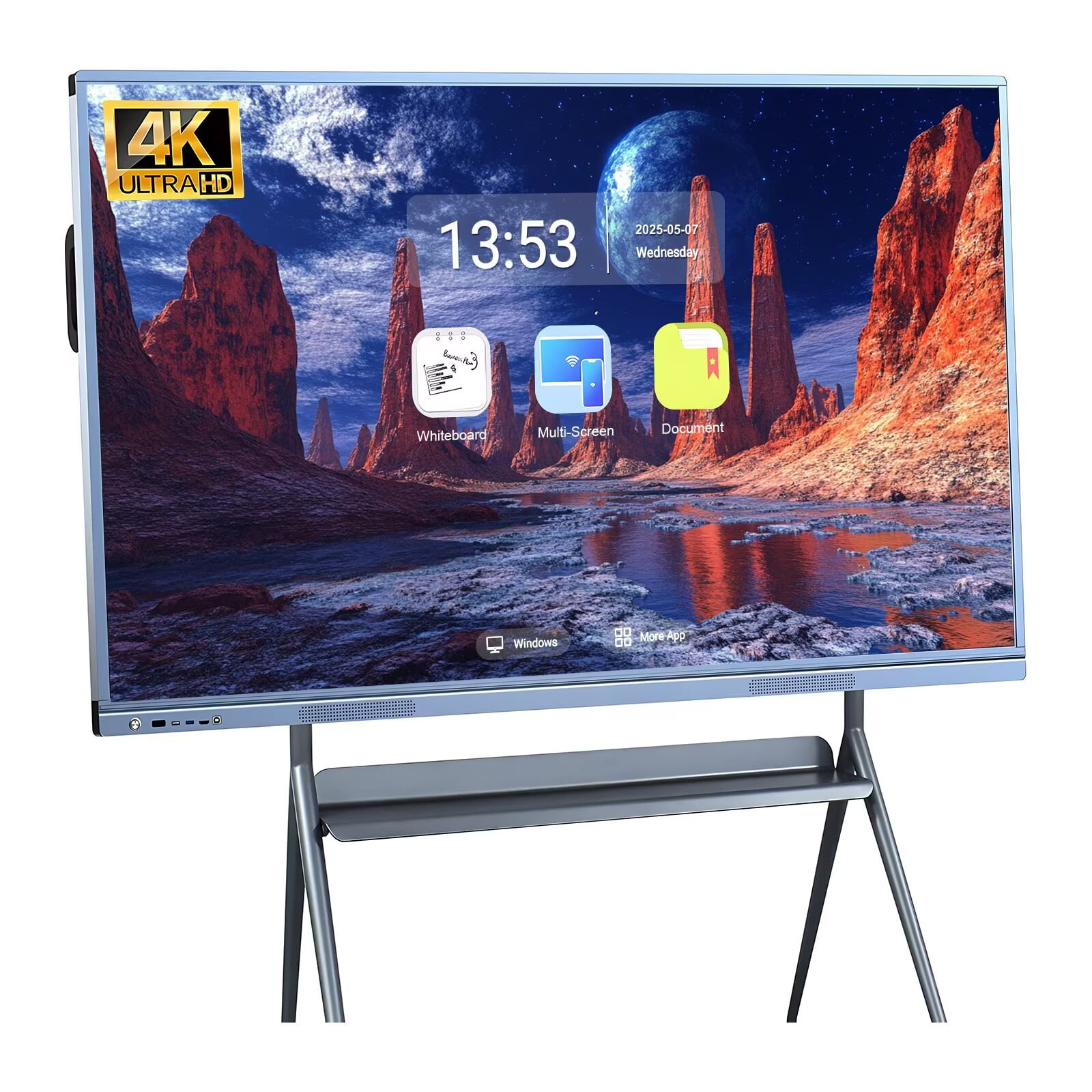 OmninexHub Meeting Smart Board, 4K Monitor Touch Screen All-In-One Computer, 55 Inch Wireless ...