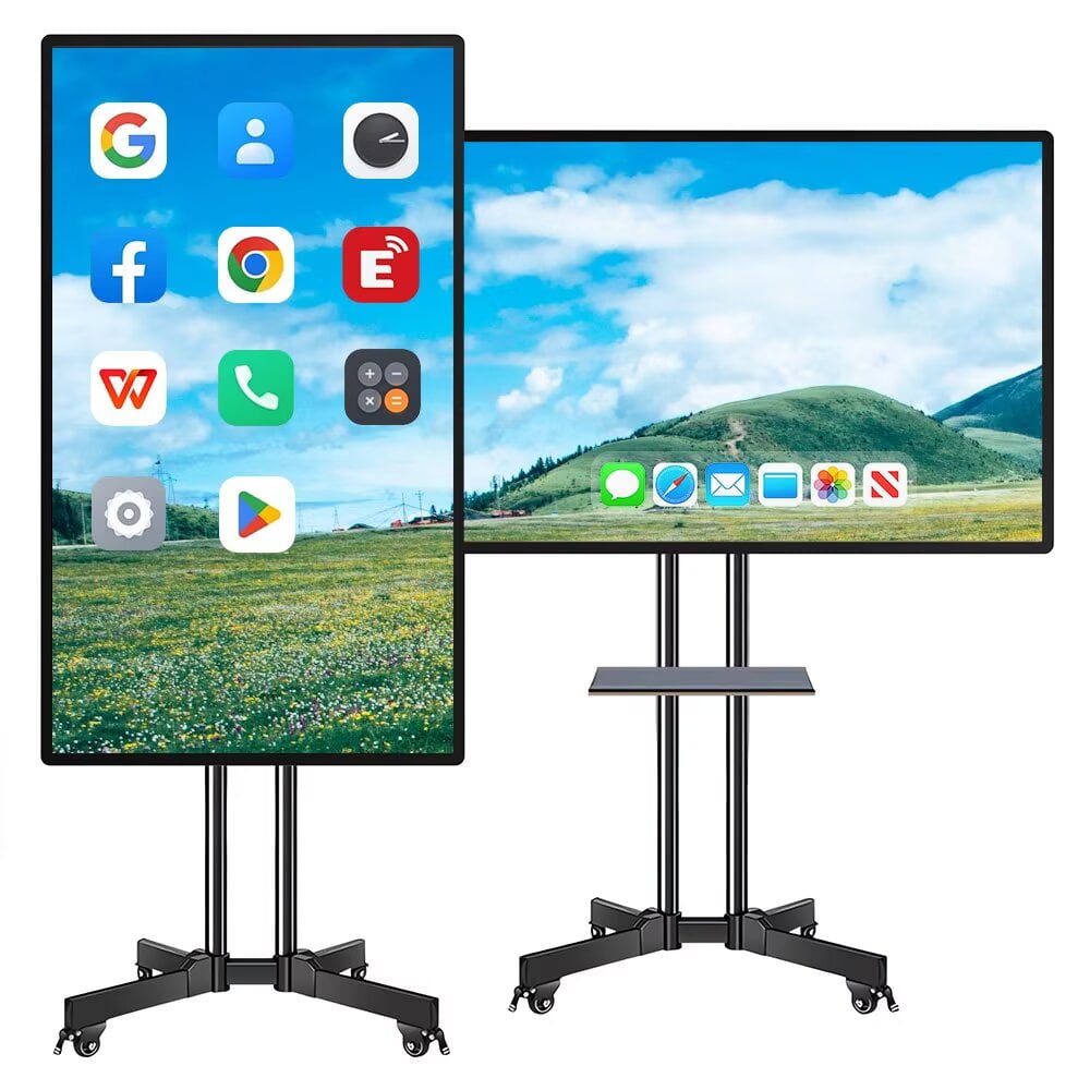 OmninexHub Smart Board 49 Inch Interactive Whiteboard, All-in-One Touch Screen Computer with ...