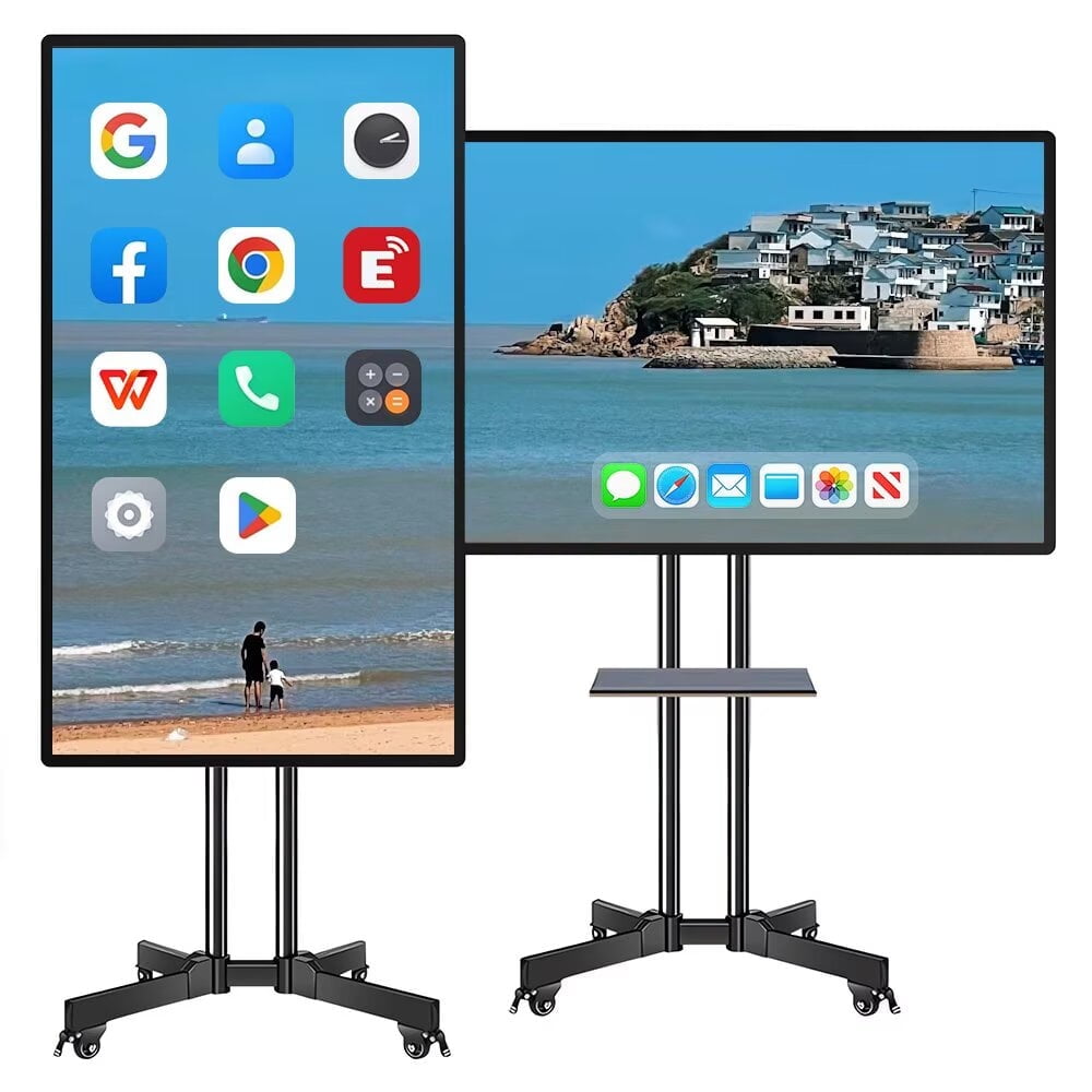 OmninexHub Smart Board 49'' 4K IR Touch Screen Interactive Whiteboard with Wireless for ...