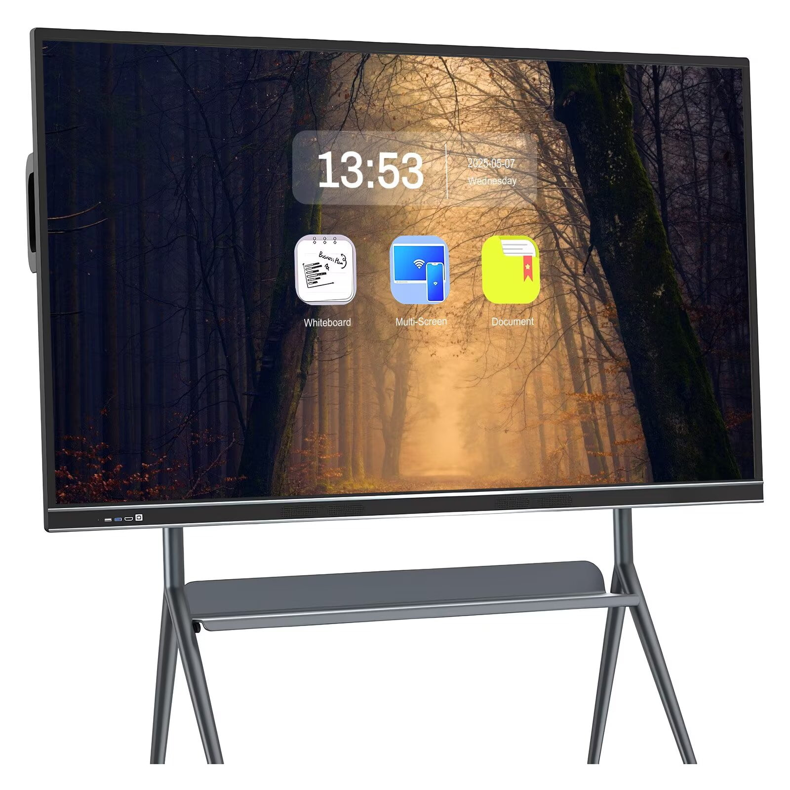 OmninexHub Smart Board 86 Inch All-in-One Touch Interactive Whiteboard with Dual System, Cloud ...