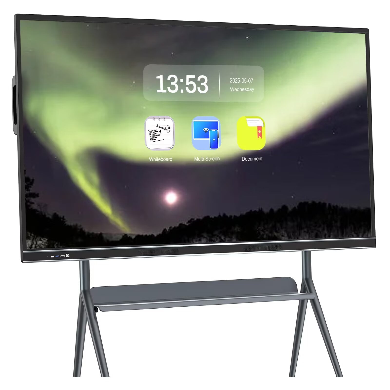 OmninexHub Smart Board 86 Inch Interactive All-in-One Touch Screen with Dual System, Cloud ...