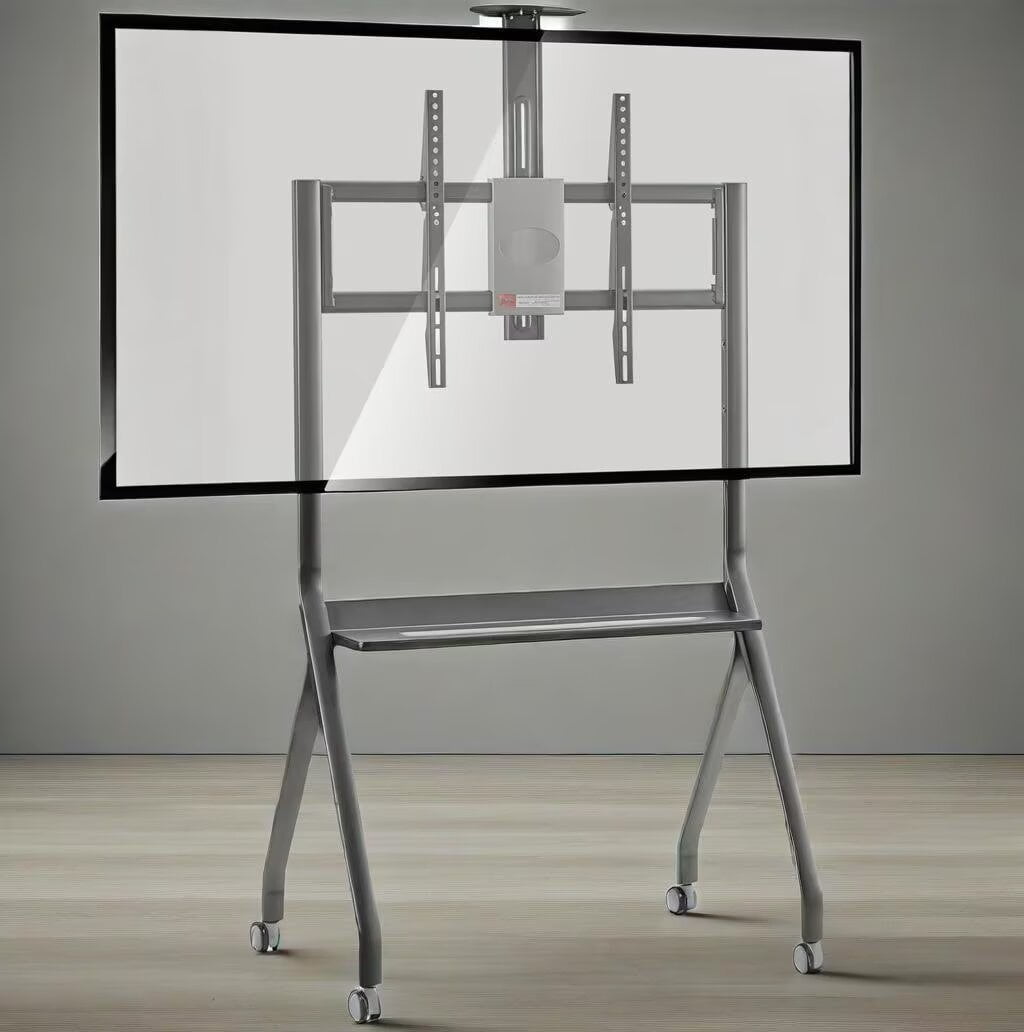 OmninexHub Smart Board Stand Height-Adjustable TV Cart for 42-75" Flat ...