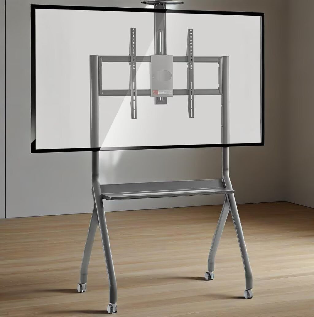 OmninexHub Smart Board Stand Rolling TV Cart with Locking Casters for ...